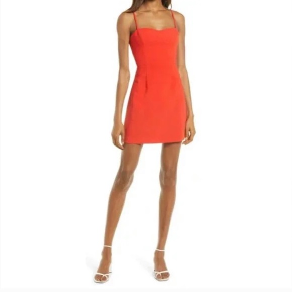French Connection | Dresses | Nwt French Connection Red Strapless Mini ...